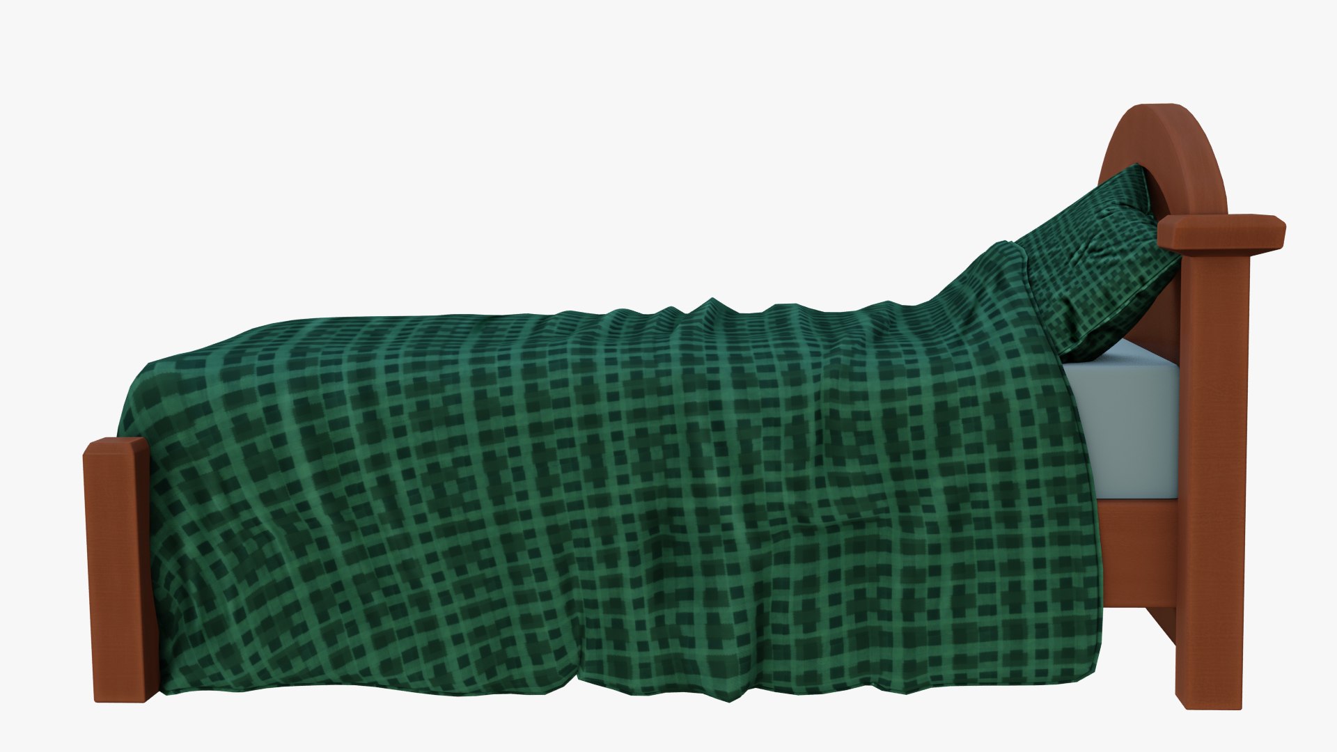 Cartoon Wood Bed 3D Model - TurboSquid 2063483