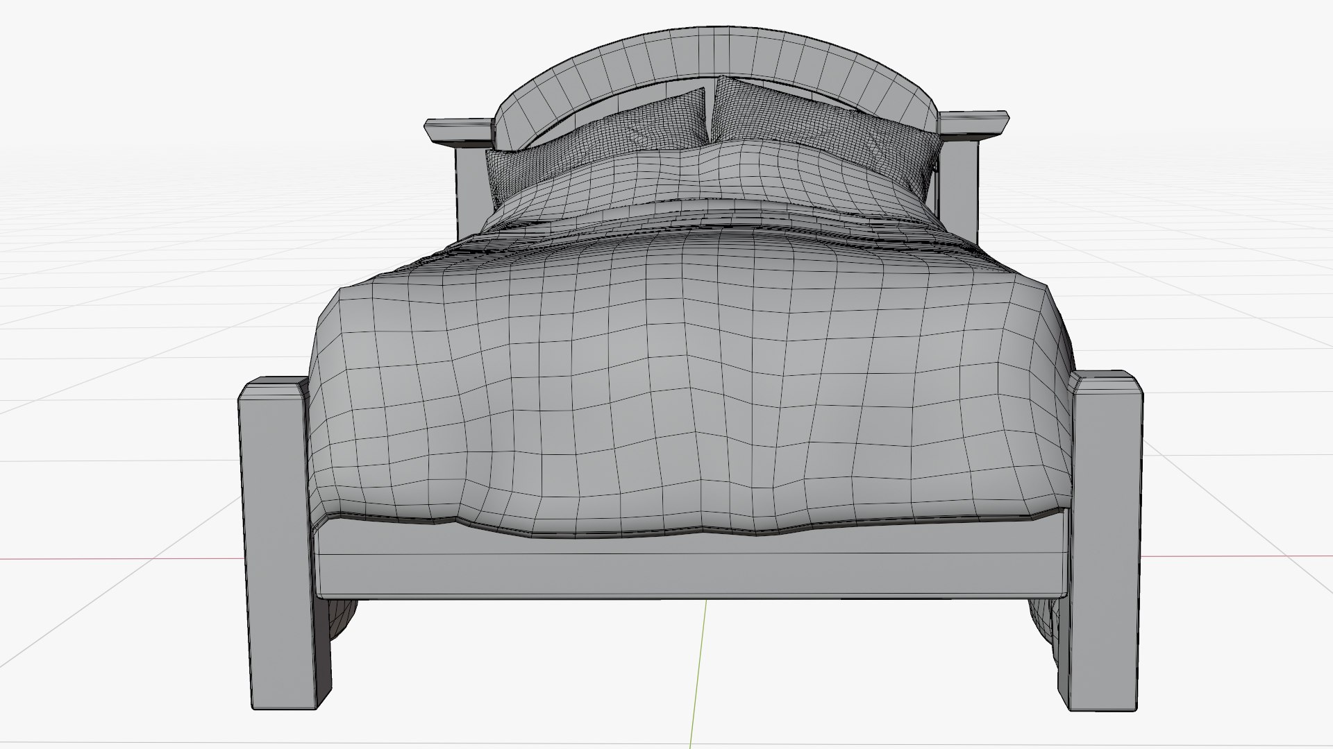 Cartoon Wood Bed 3D Model - TurboSquid 2063483