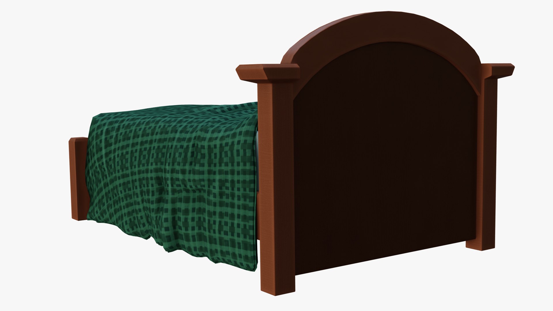 Cartoon Wood Bed 3D Model - TurboSquid 2063483