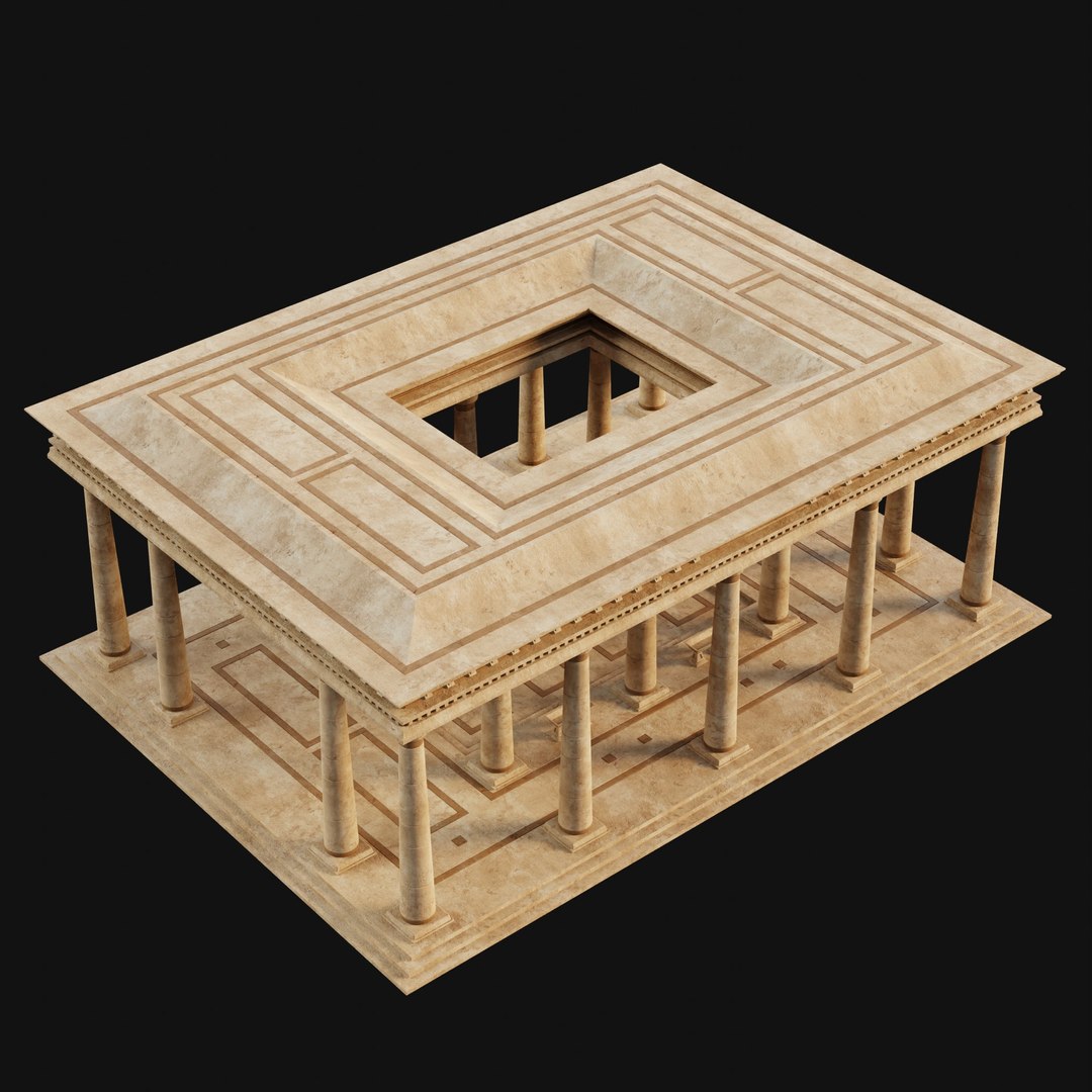 3D EGYPTIAN ANCIENT ATRIUM TEMPLE EGYPT BATHHOUSE COLLECTION AAA model ...