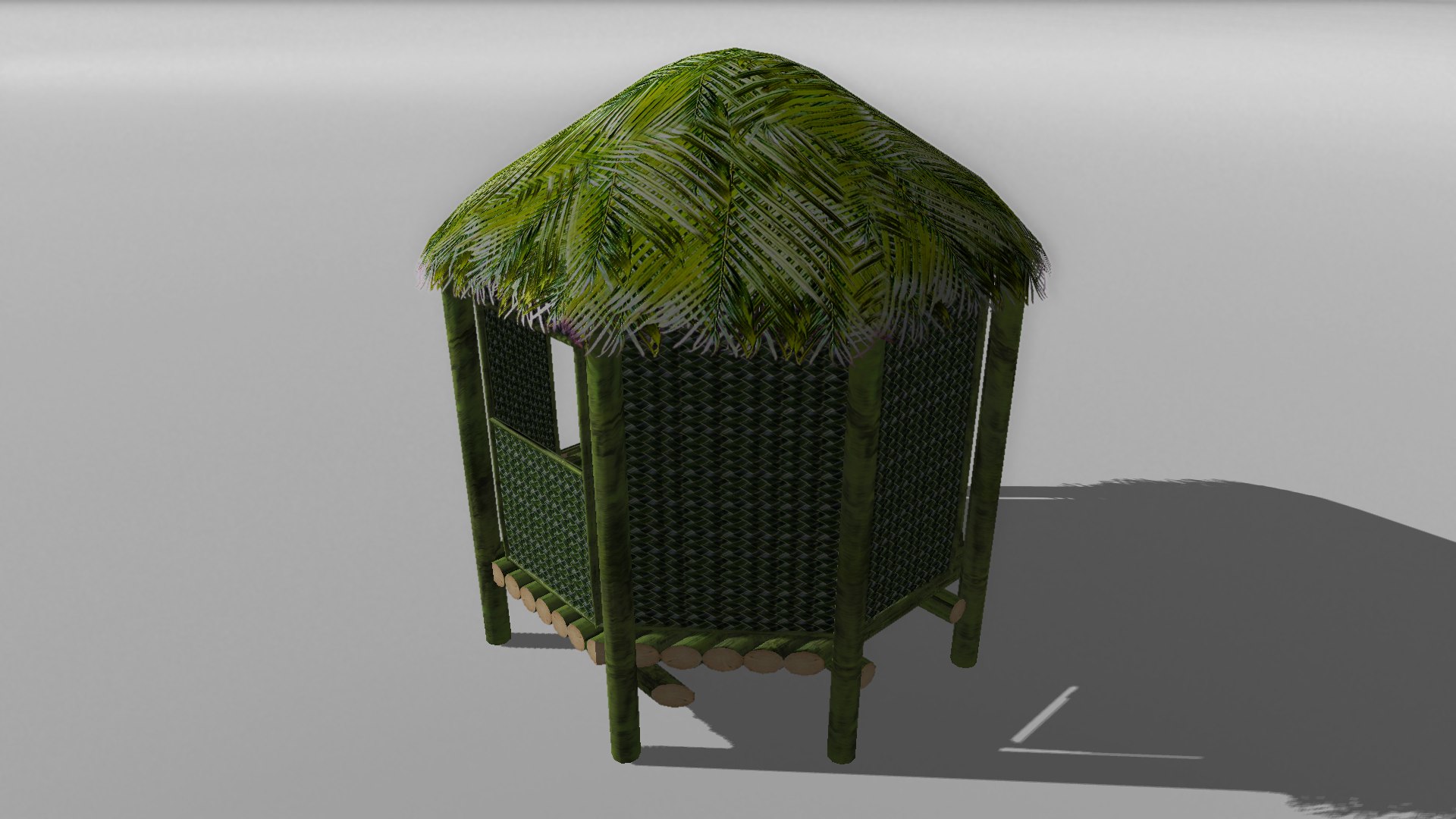 3D Palm leaf huts set - TurboSquid 2112902