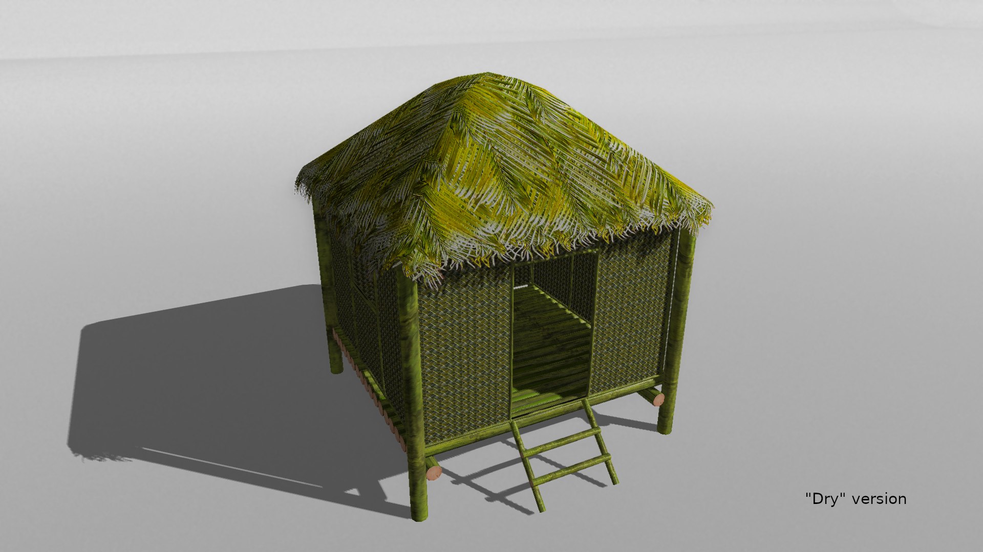 3D Palm leaf huts set - TurboSquid 2112902