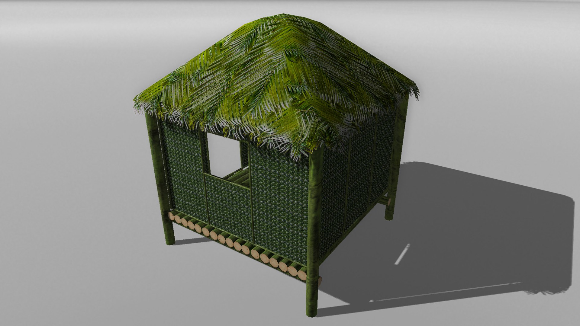 3D Palm leaf huts set - TurboSquid 2112902