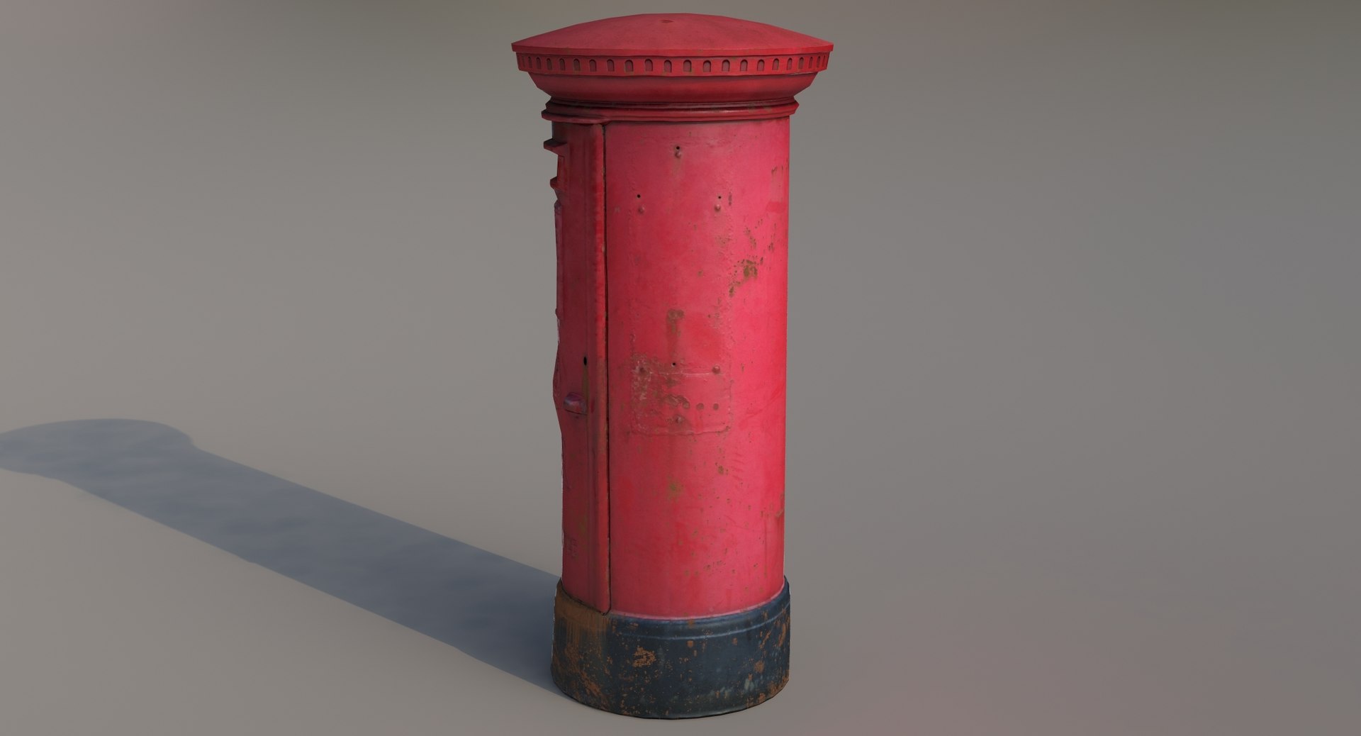 3d Model Asset British Post Box