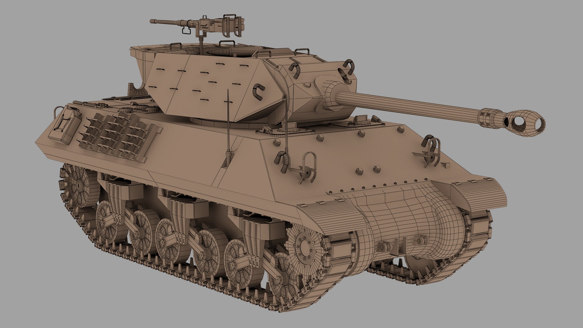 3D Model Ww2 M10 Achilles Tank Destroyer - TurboSquid 1555789