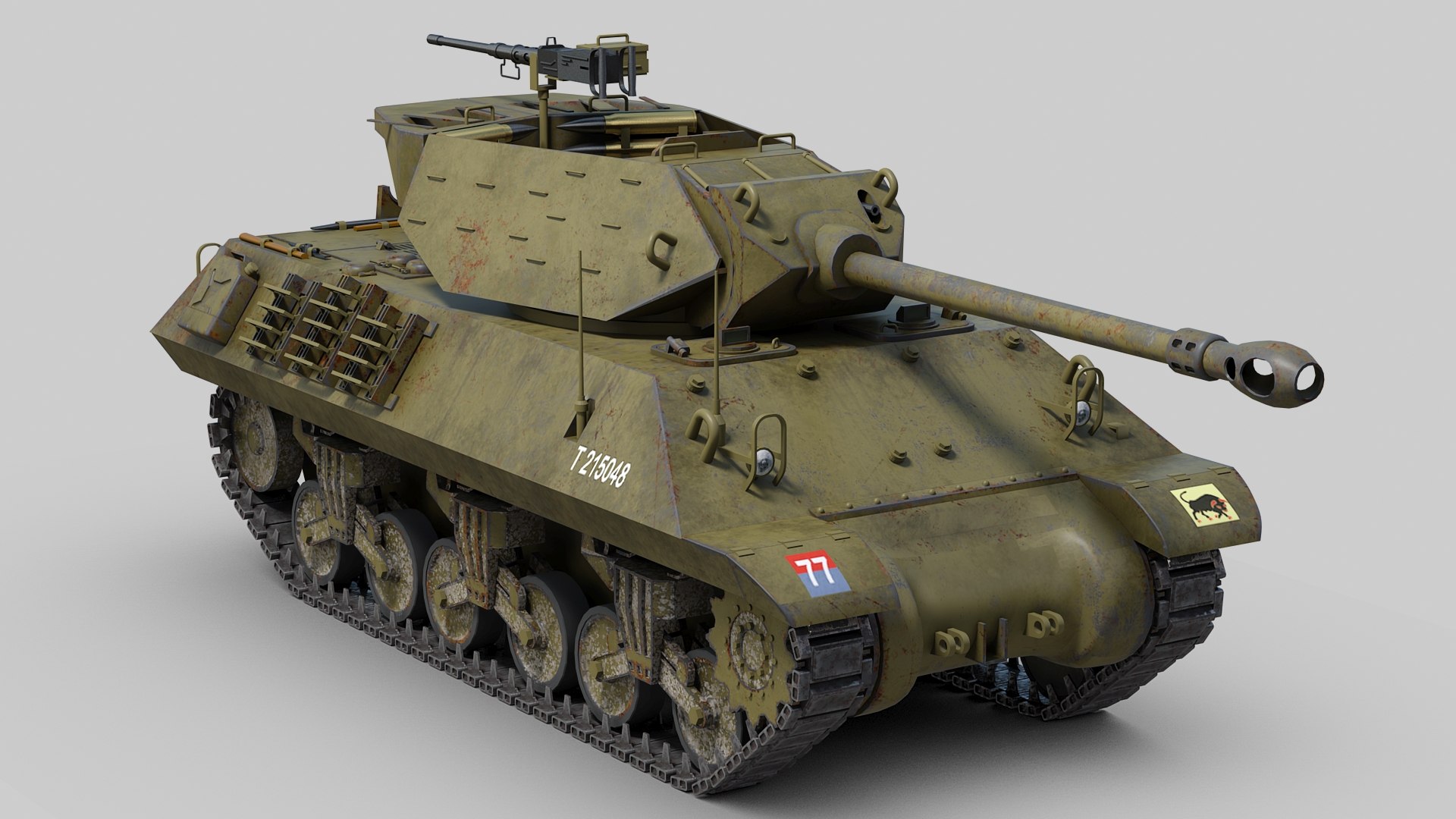 3D Model Ww2 M10 Achilles Tank Destroyer - TurboSquid 1555789