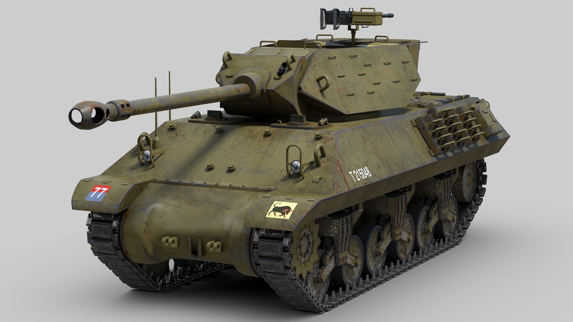 3D Model Ww2 M10 Achilles Tank Destroyer - TurboSquid 1555789