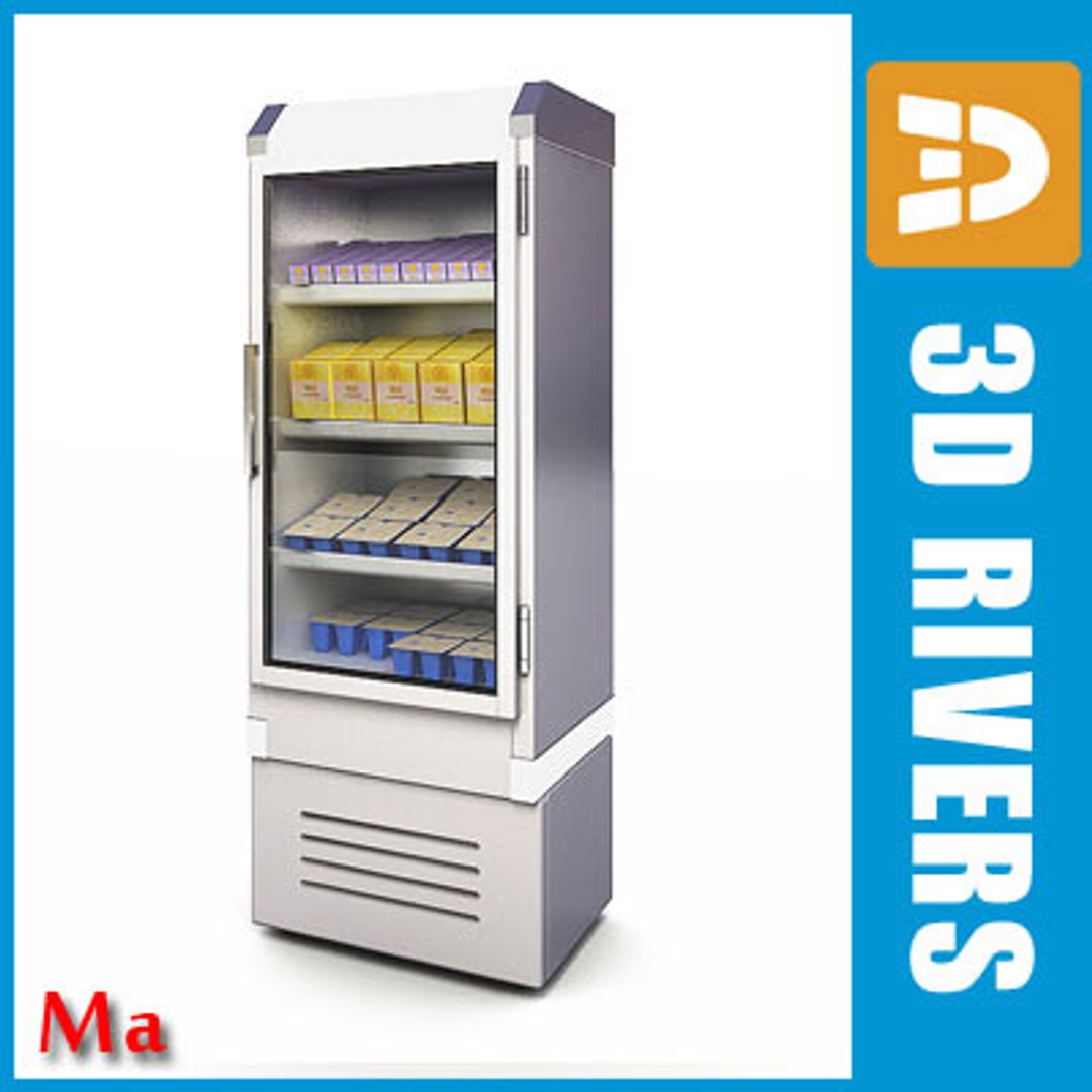 3d Refrigerating Milk Freezer V1 Model