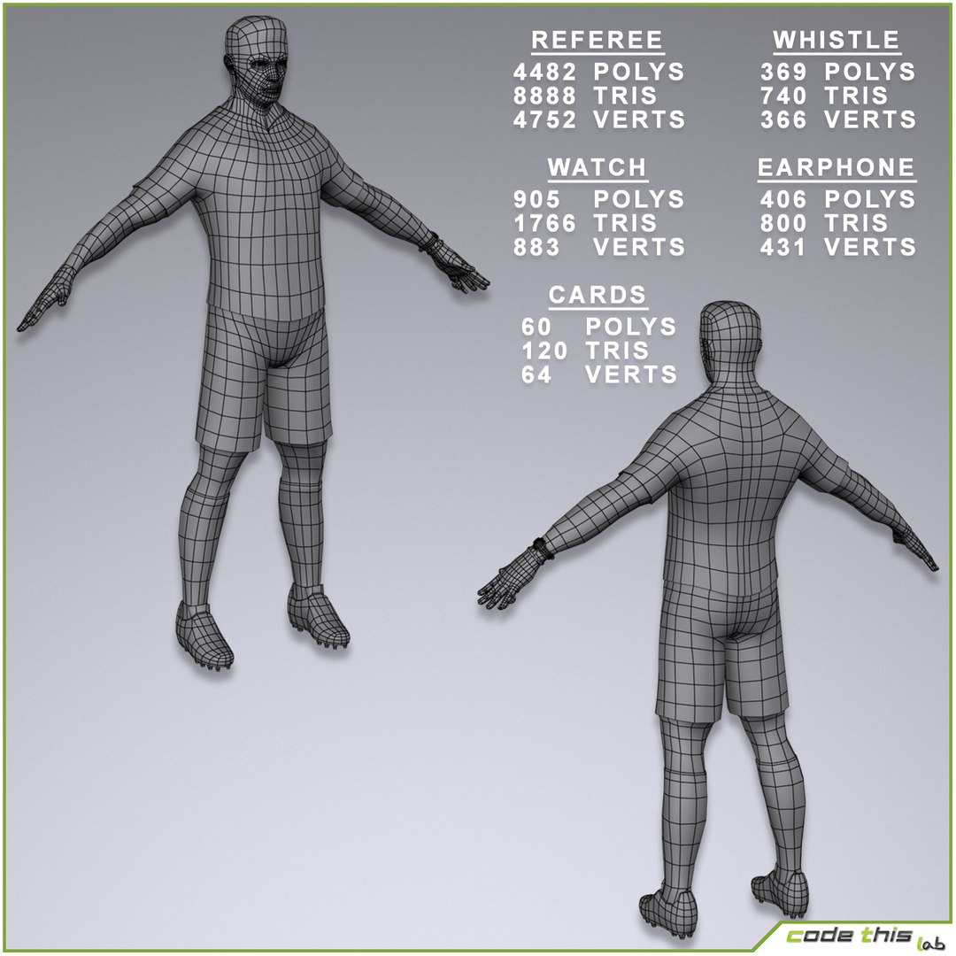 Ref Referee 3d Model