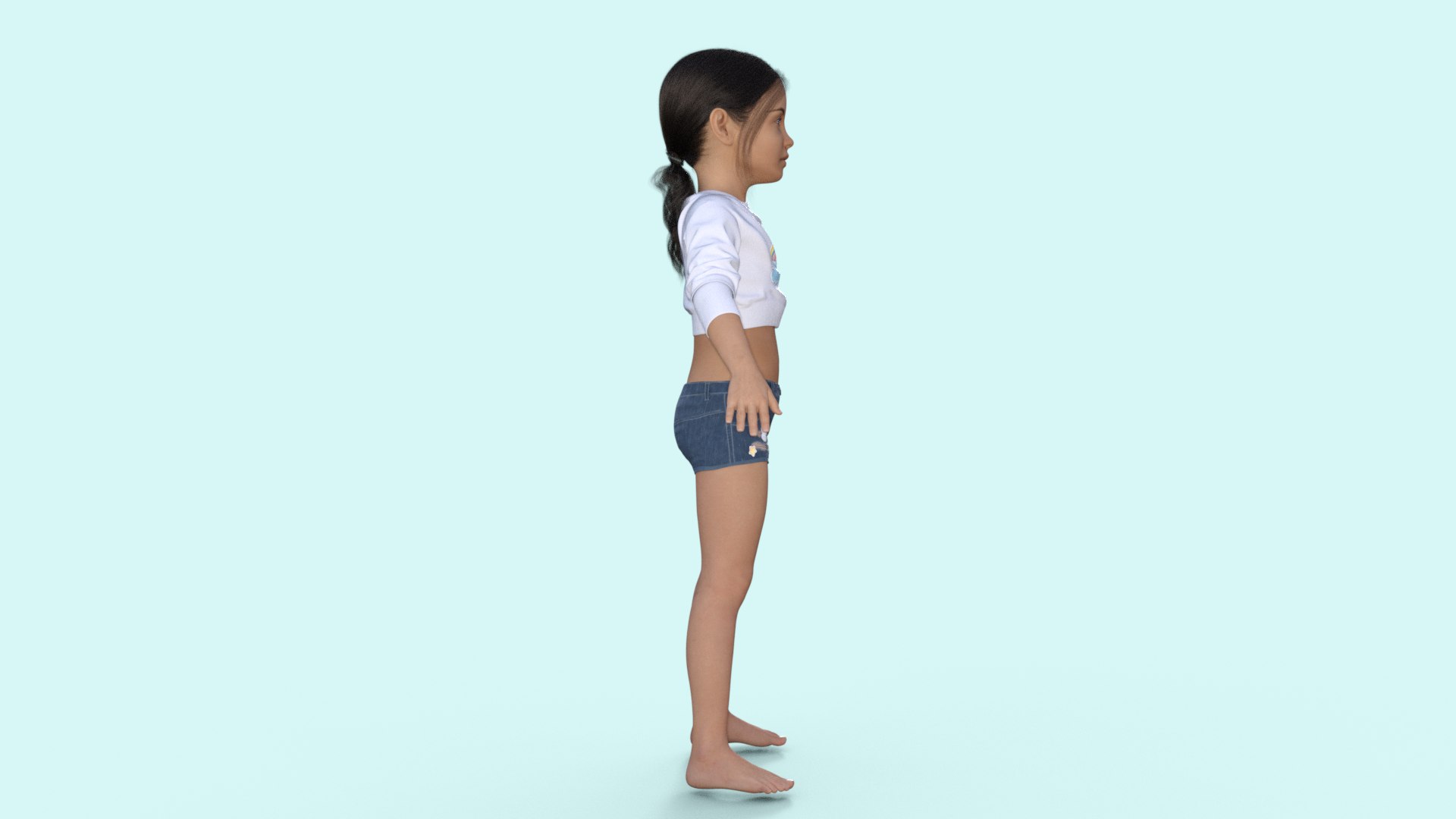 3D Realistic Girl Child Rigged Model - TurboSquid 2203796