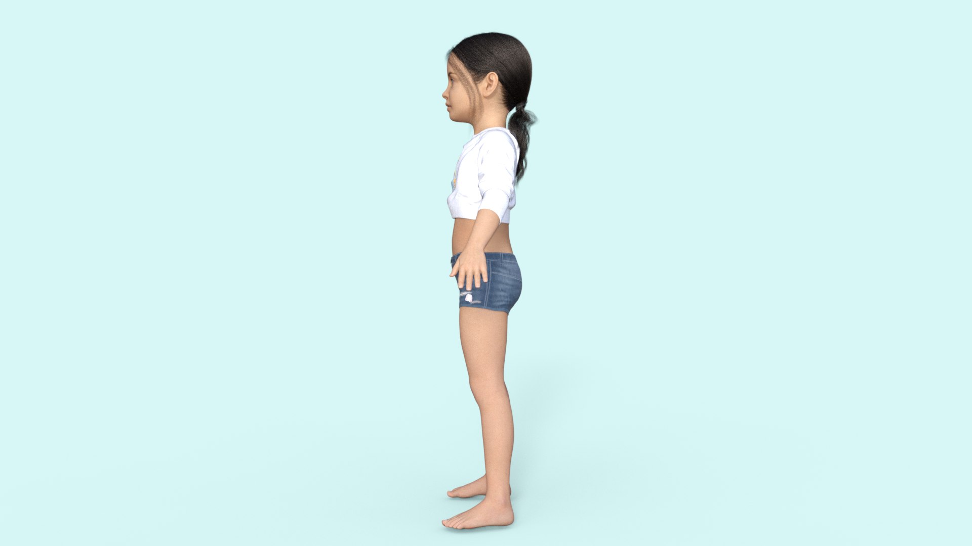 3D Realistic Girl Child Rigged Model - TurboSquid 2203796