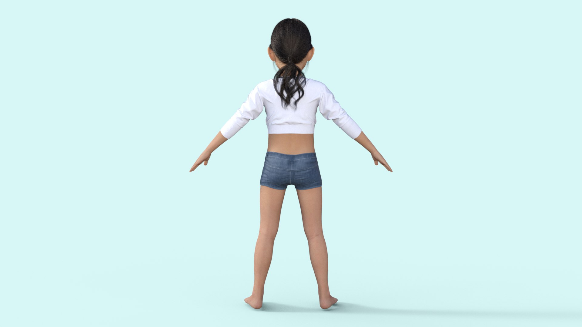 3D Realistic Girl Child Rigged Model - TurboSquid 2203796