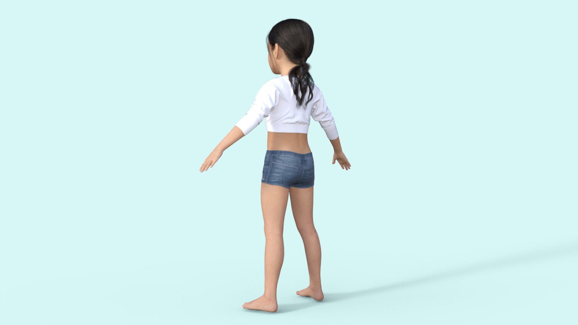 3D Realistic Girl Child Rigged Model - TurboSquid 2203796