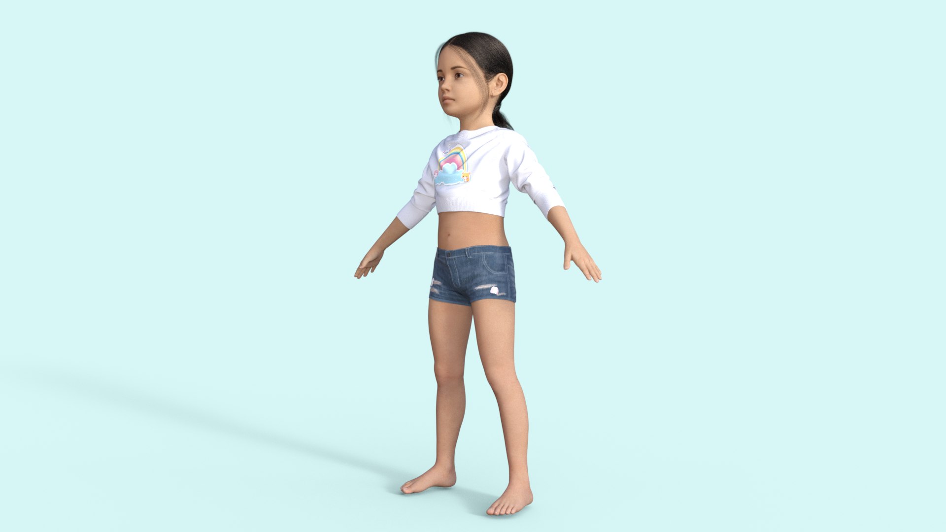 3D Realistic Girl Child Rigged Model - TurboSquid 2203796