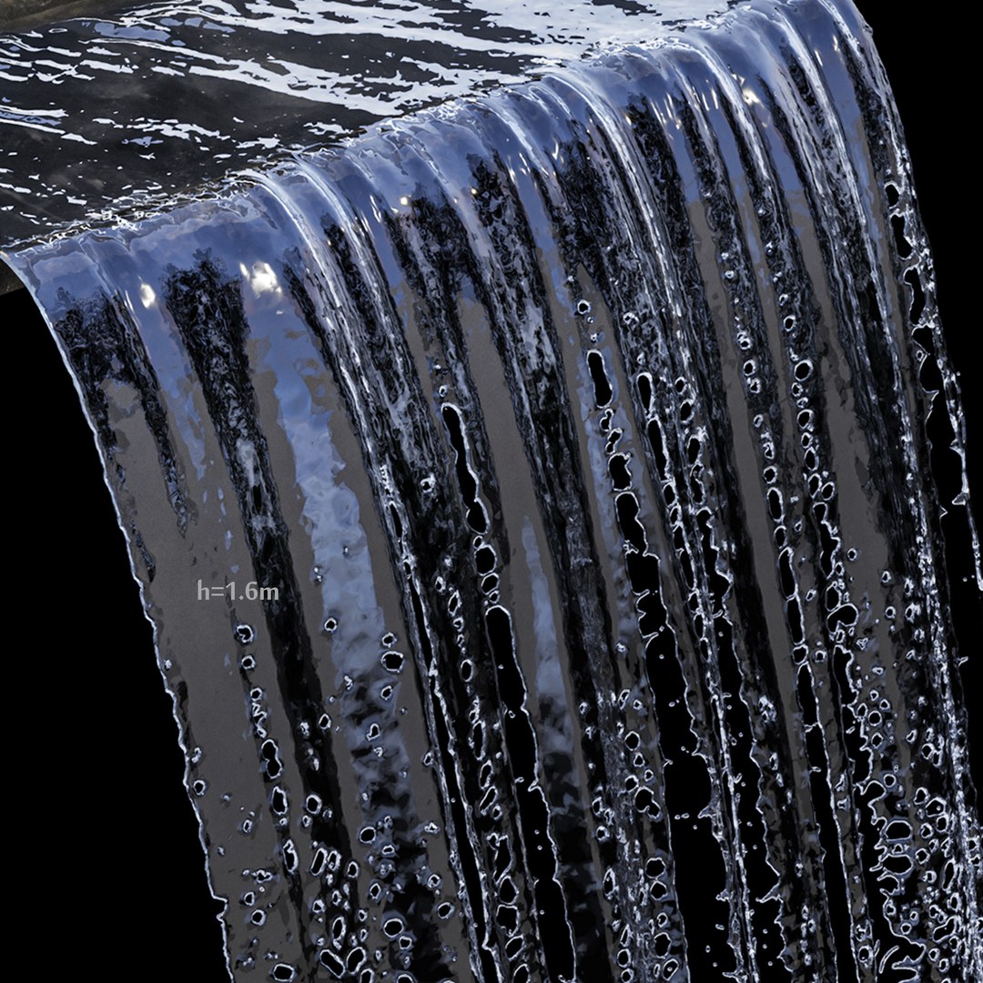 3D Model Waterfall Fountains Cascade Water Features - TurboSquid 1938457