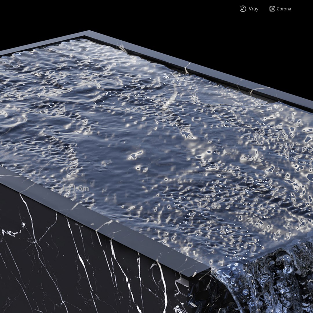 3D Model Waterfall Fountains Cascade Water Features - TurboSquid 1938457
