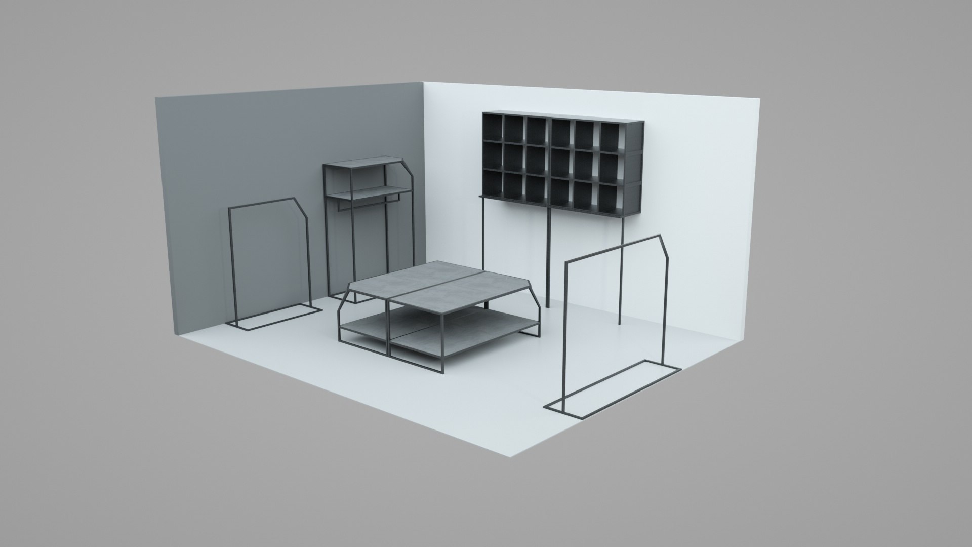 3D Shop Store Racks - TurboSquid 1317898