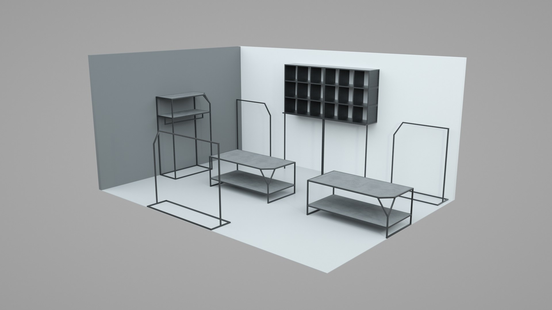 3D Shop Store Racks - TurboSquid 1317898
