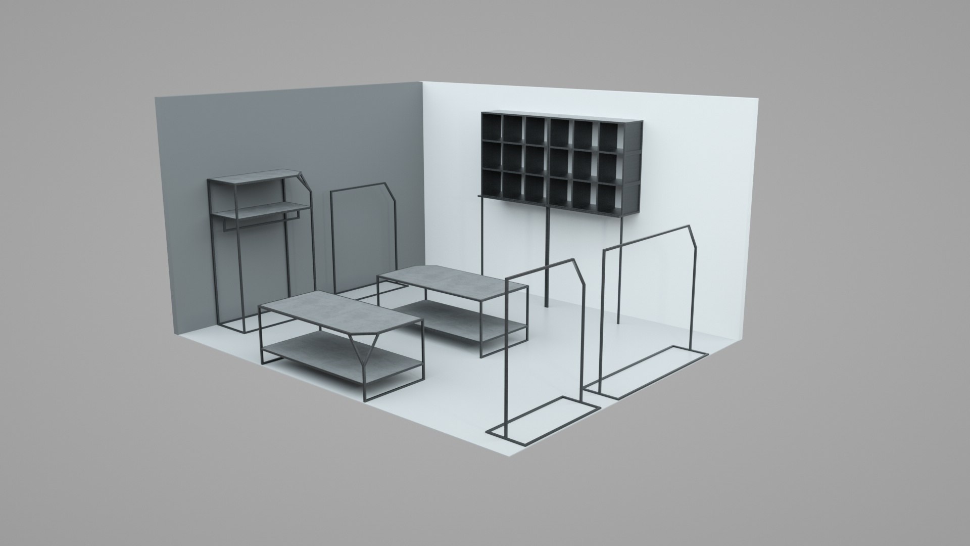 3D Shop Store Racks - TurboSquid 1317898