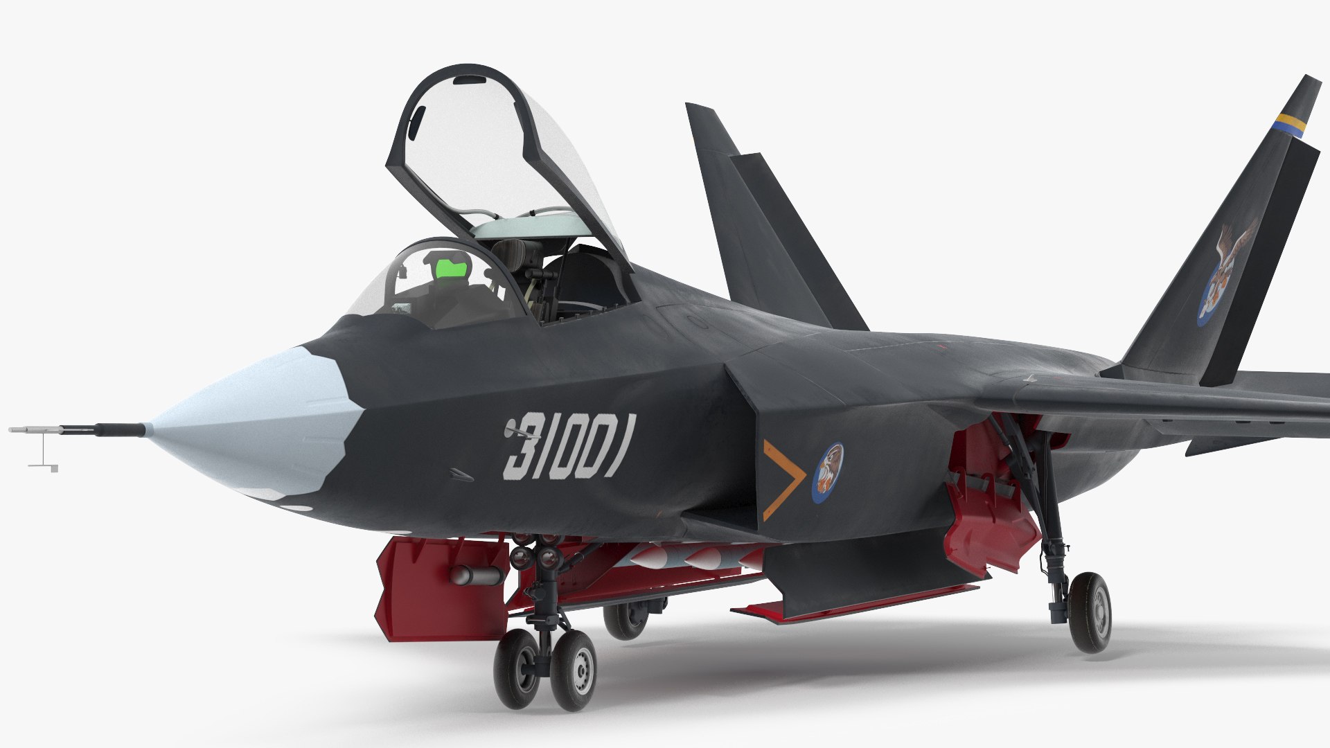 3D Shenyang FC 31 Multirole Jet Fighter Rigged - TurboSquid 1716550