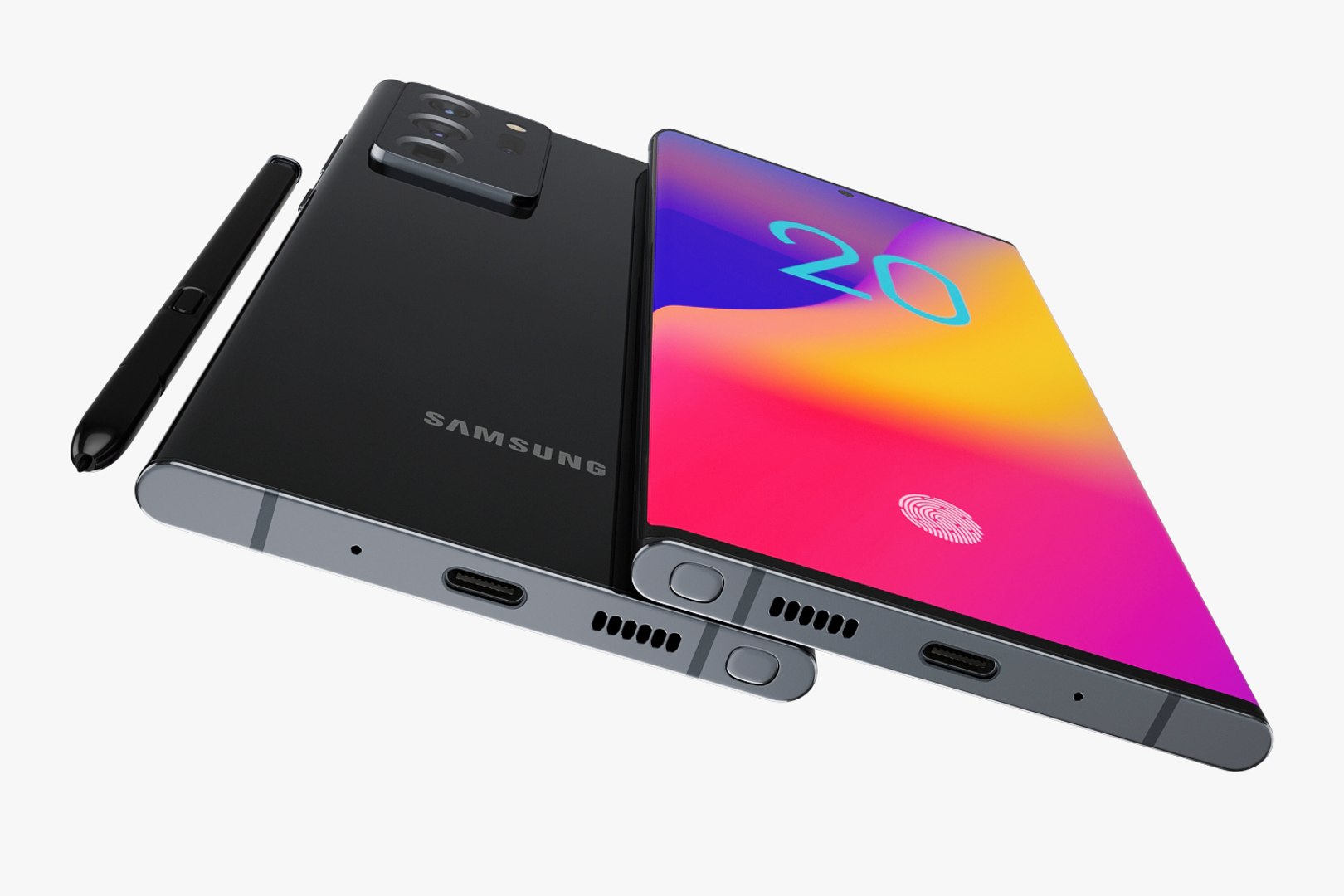 Samsung Galaxy Note 20 3D Model - TurboSquid 1591226