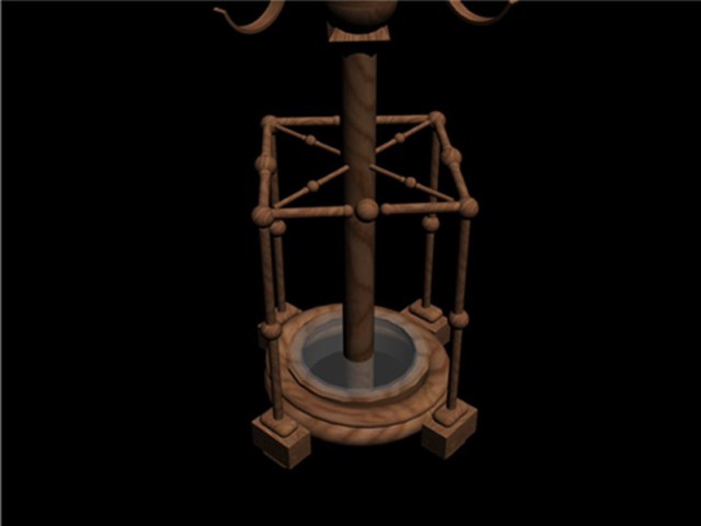 3d hat stand model