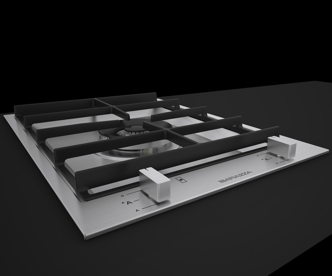 3d obj barazza induction grids barbecue