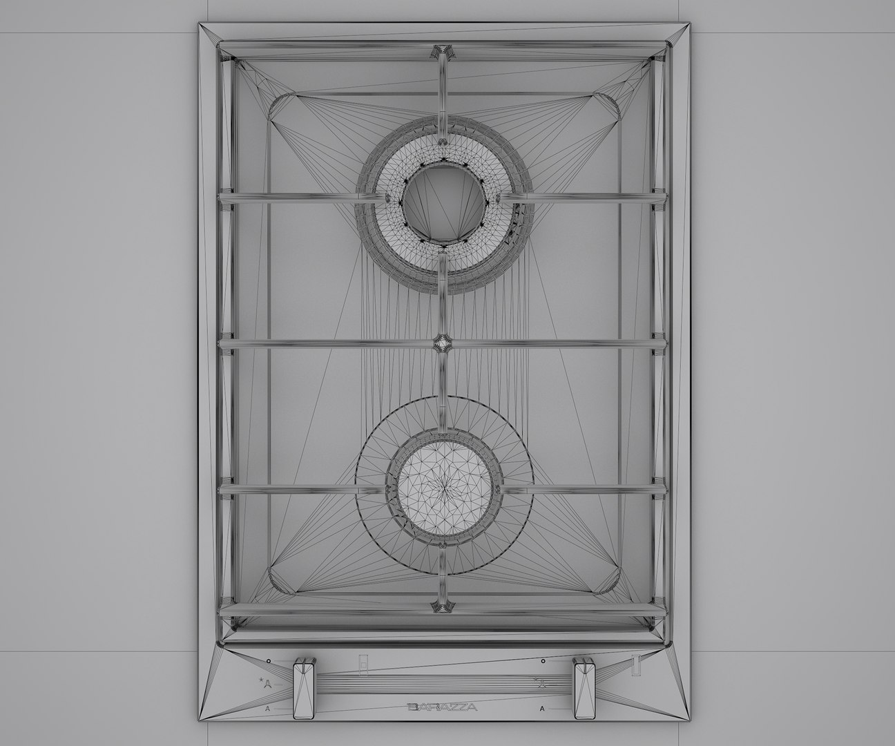 3d obj barazza induction grids barbecue