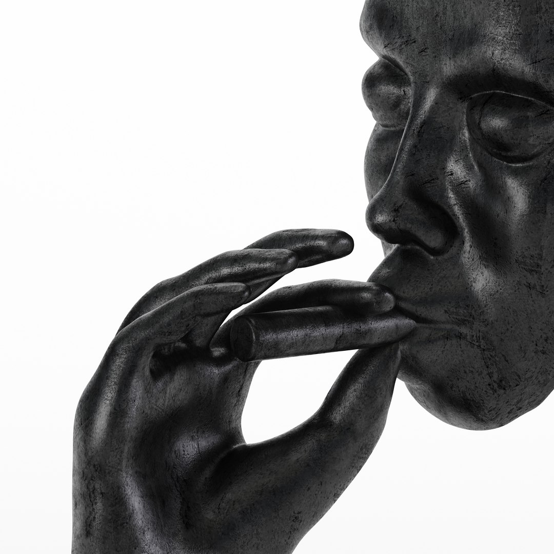 Retro smoker sculpture 3D model - TurboSquid 1707218