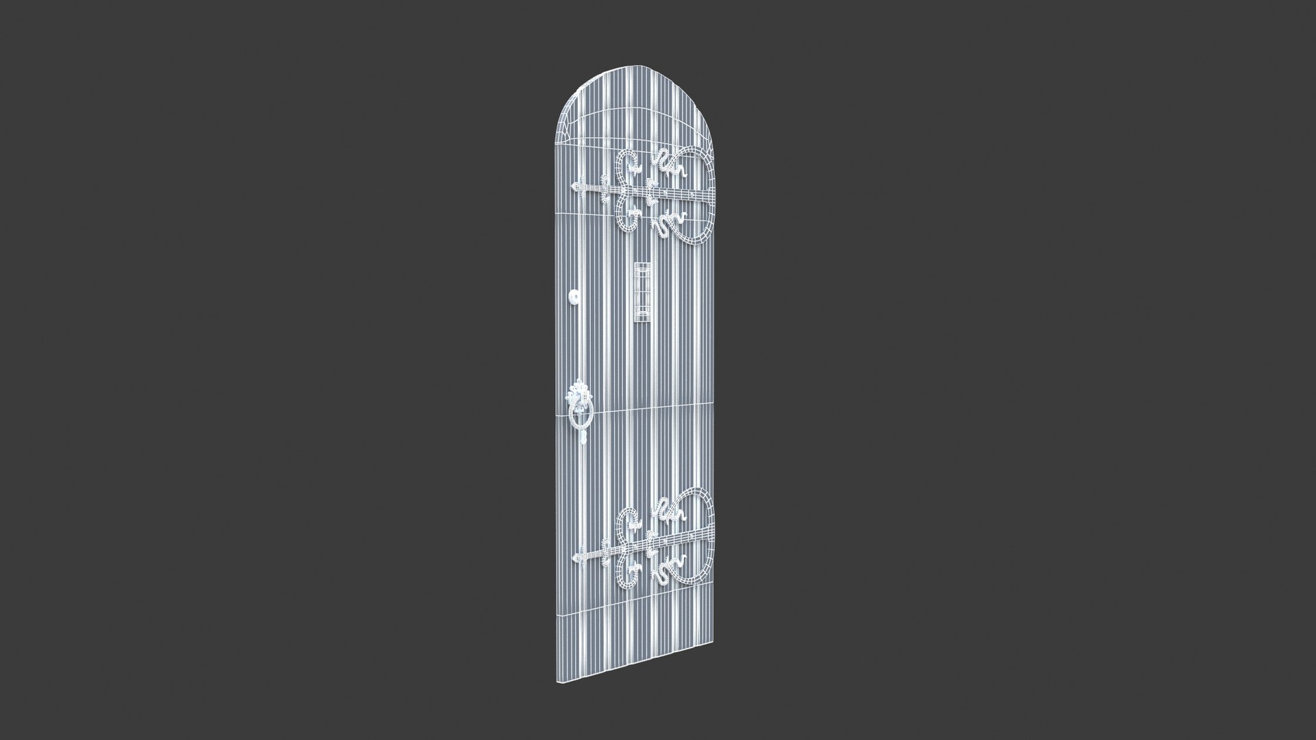 3D Castle Door 04 Low Poly Realistic - TurboSquid 1923540