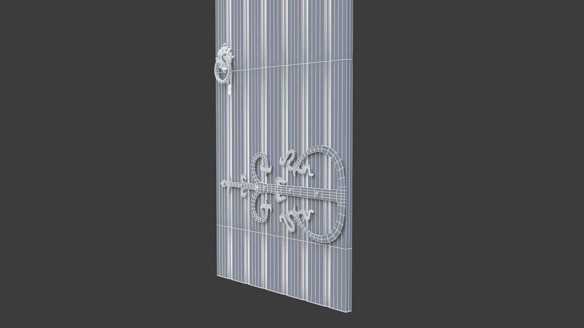 3D Castle Door 04 Low Poly Realistic - TurboSquid 1923540