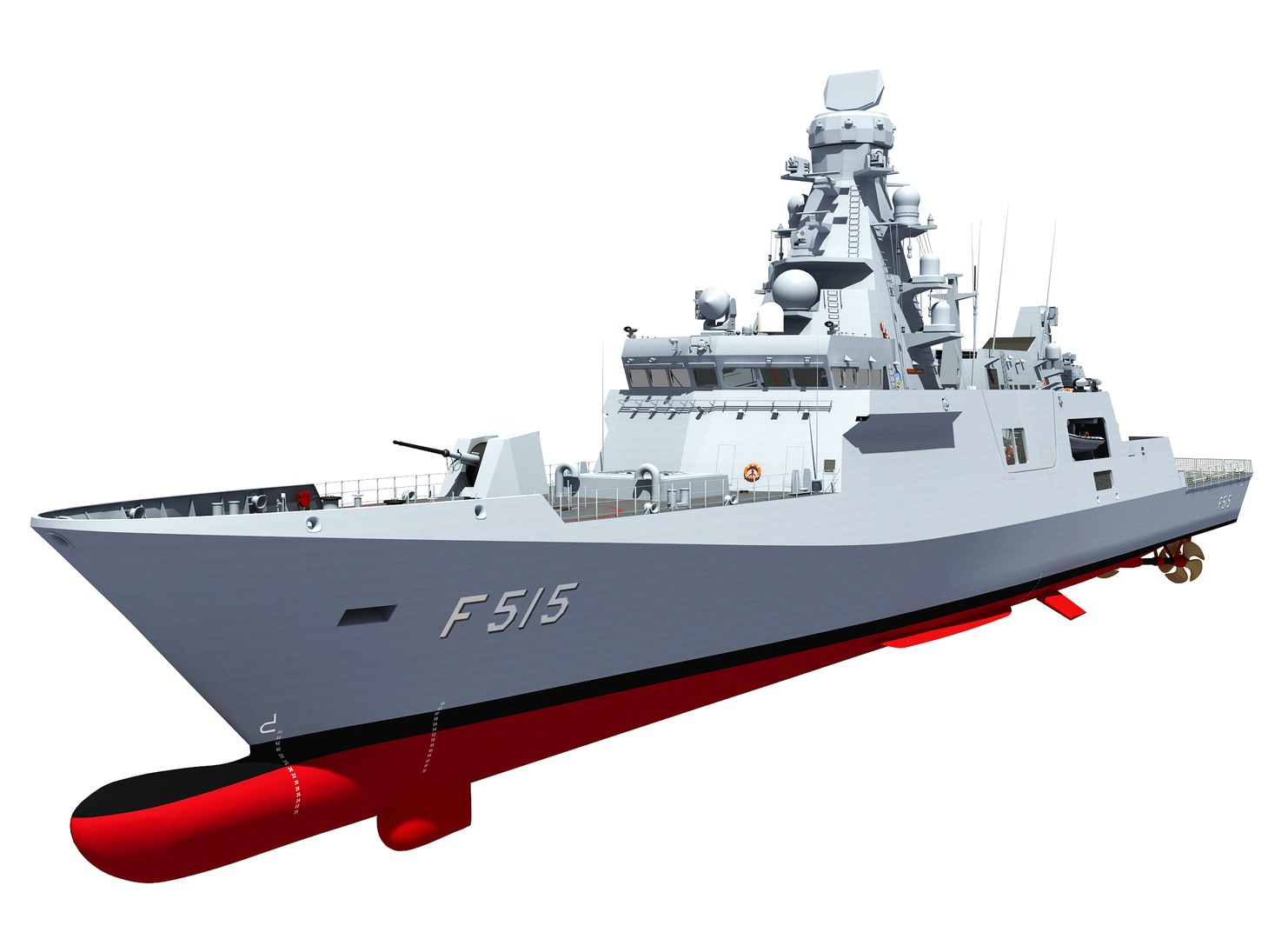TCG ISTANBUL Turkish ISTIF Class Frigate Model - TurboSquid 2193236