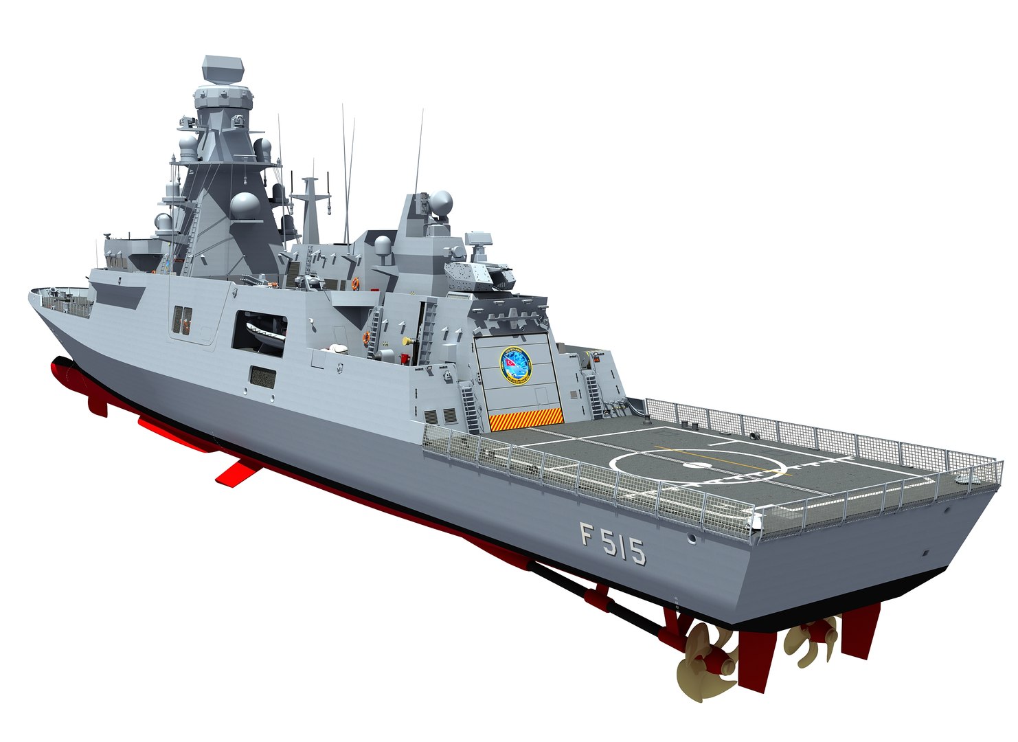 TCG ISTANBUL Turkish ISTIF Class Frigate Model - TurboSquid 2193236