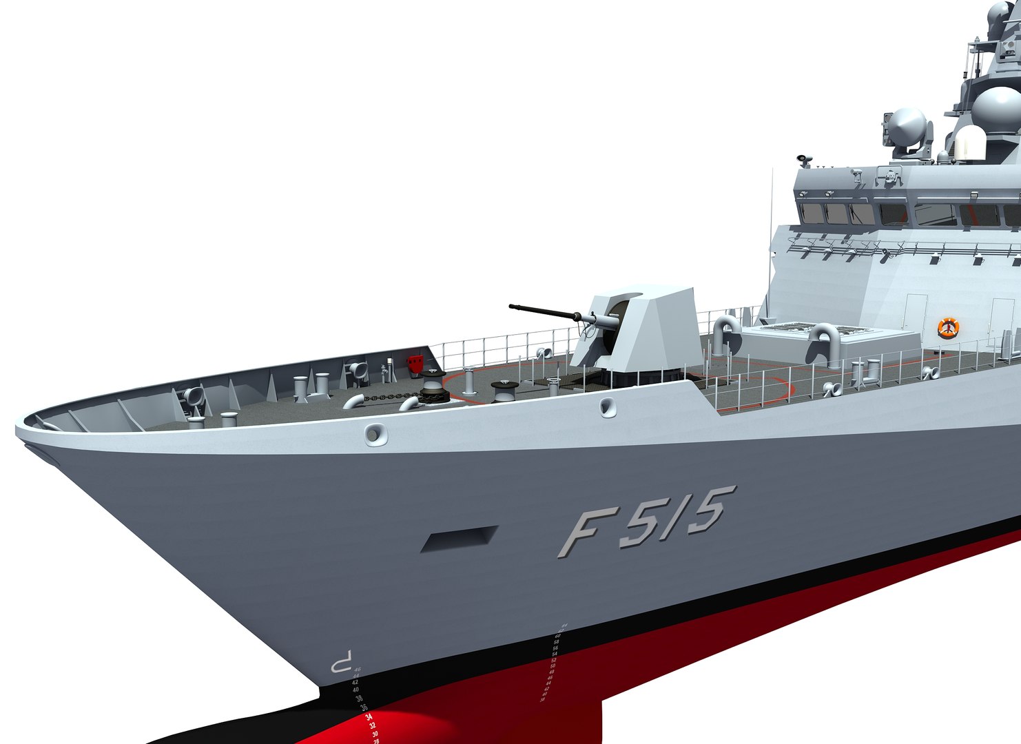 TCG ISTANBUL Turkish ISTIF Class Frigate Model - TurboSquid 2193236