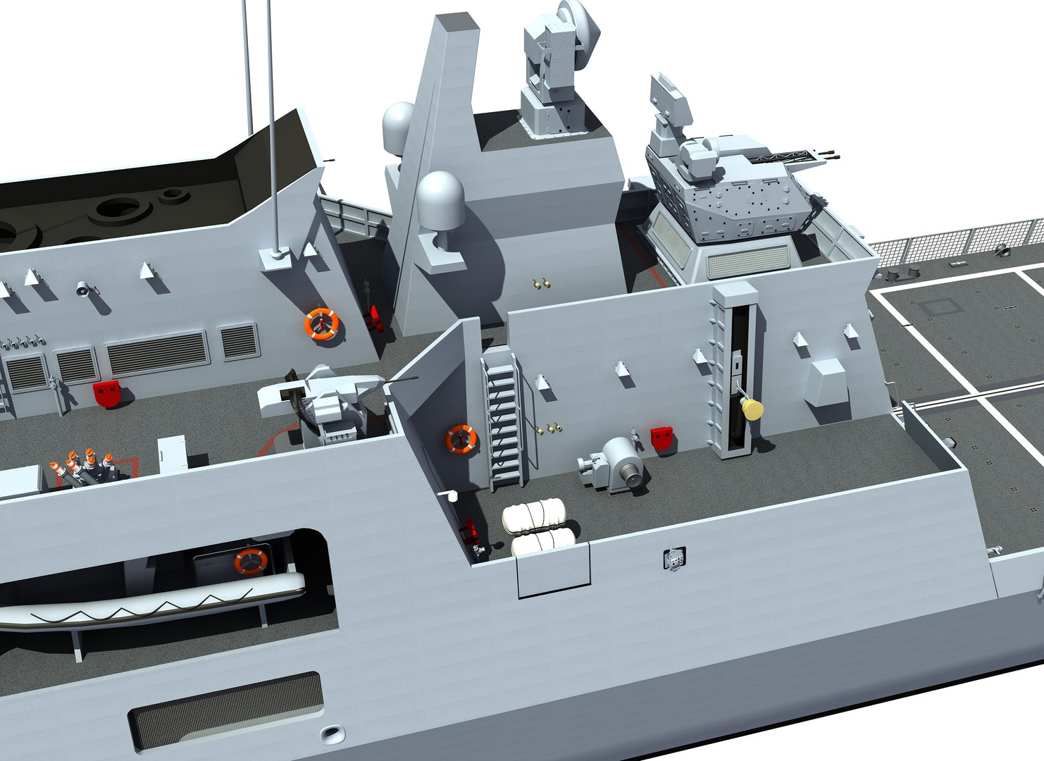 TCG ISTANBUL Turkish ISTIF Class Frigate Model - TurboSquid 2193236