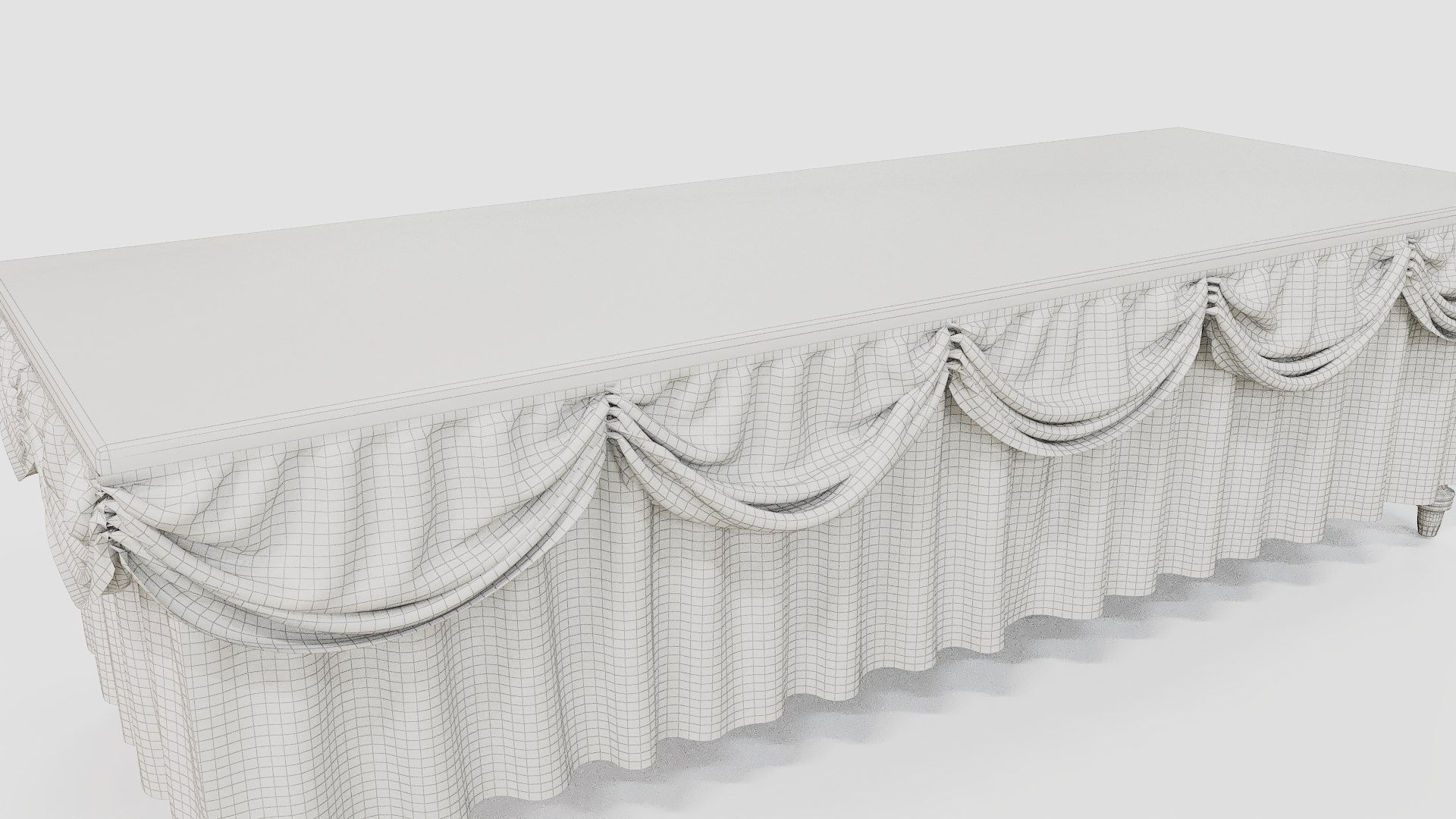 3D model Drape Table for Party Event banquet - TurboSquid 2052524