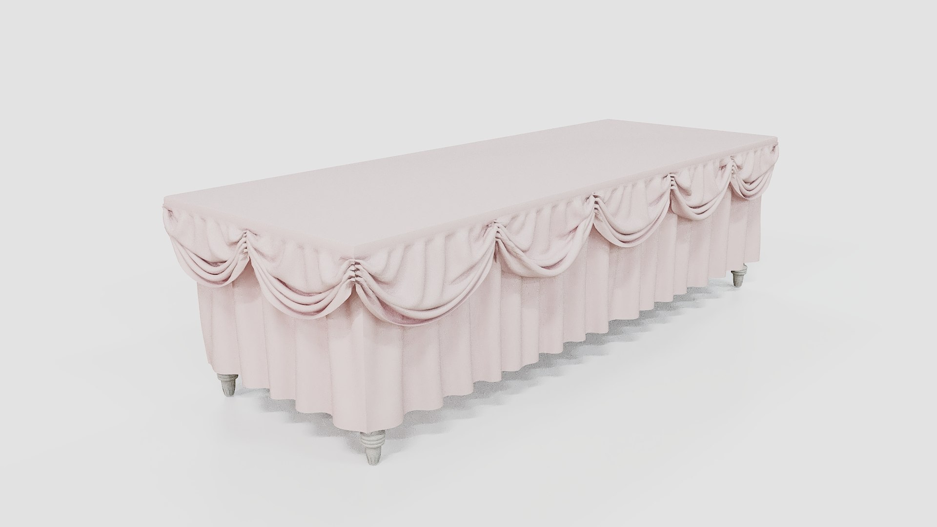 3D model Drape Table for Party Event banquet - TurboSquid 2052524