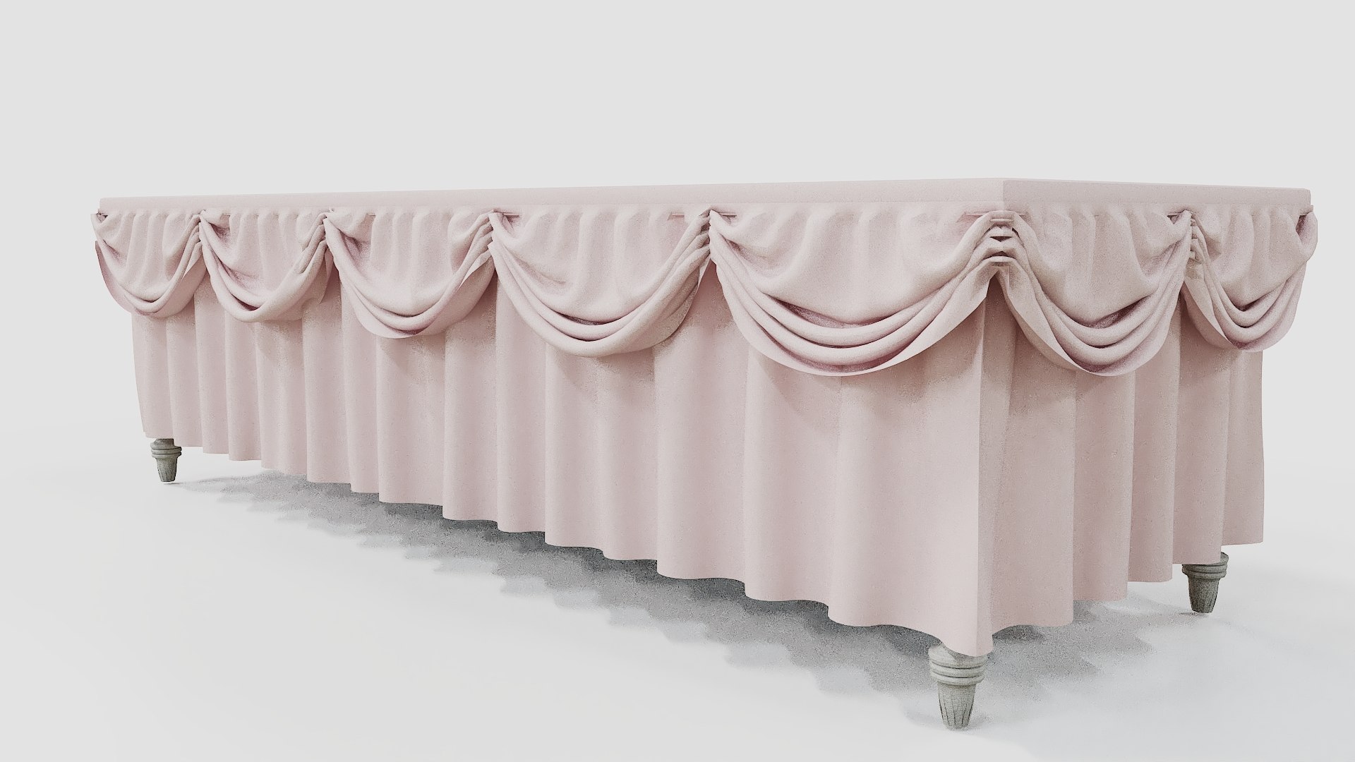 3D model Drape Table for Party Event banquet - TurboSquid 2052524