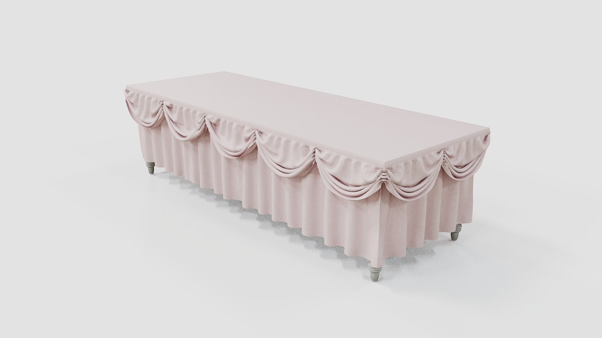 3D model Drape Table for Party Event banquet - TurboSquid 2052524