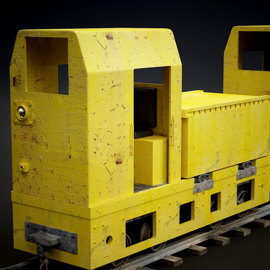 3d Train Materials Model