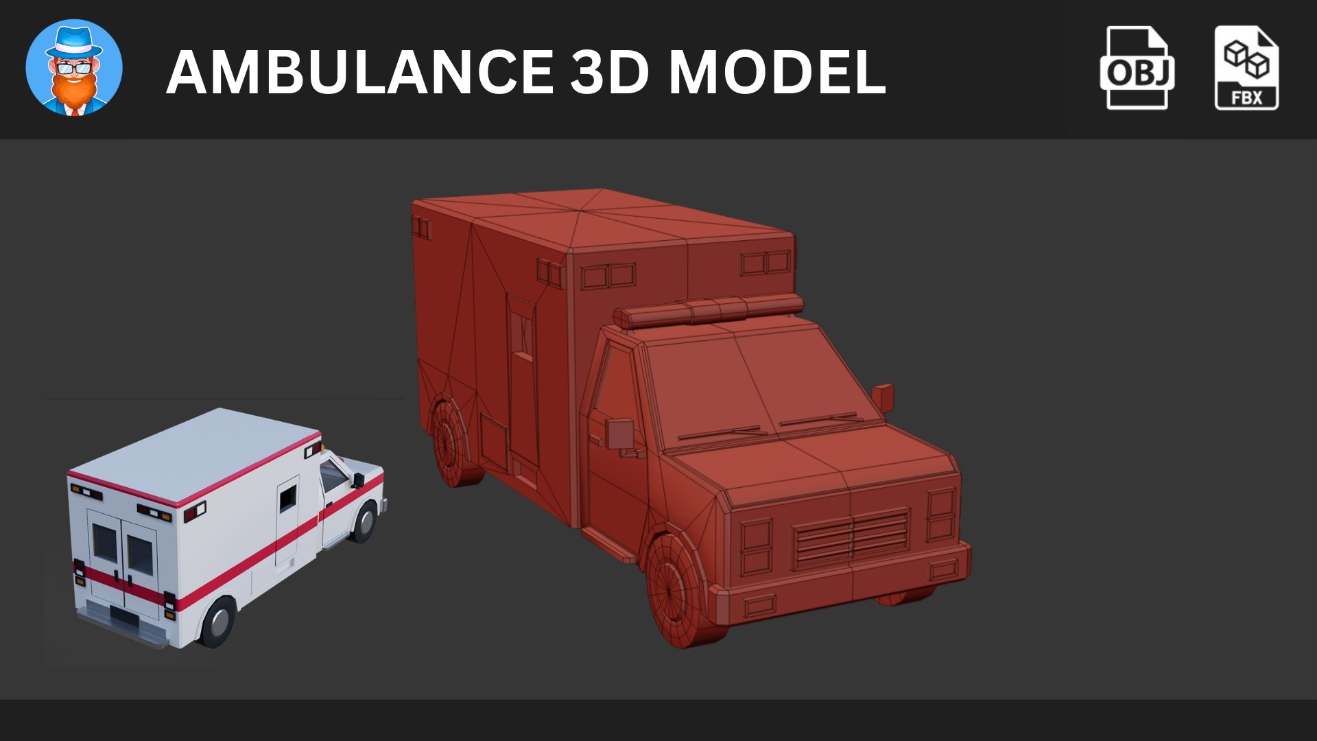 3D Stylized Ambulance 3D Model Model - TurboSquid 2398072
