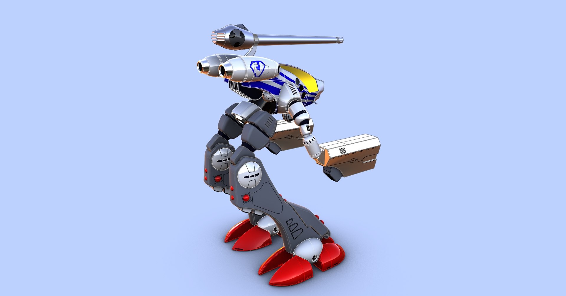 Mecha Rhino V7 3D Model - TurboSquid 1686892