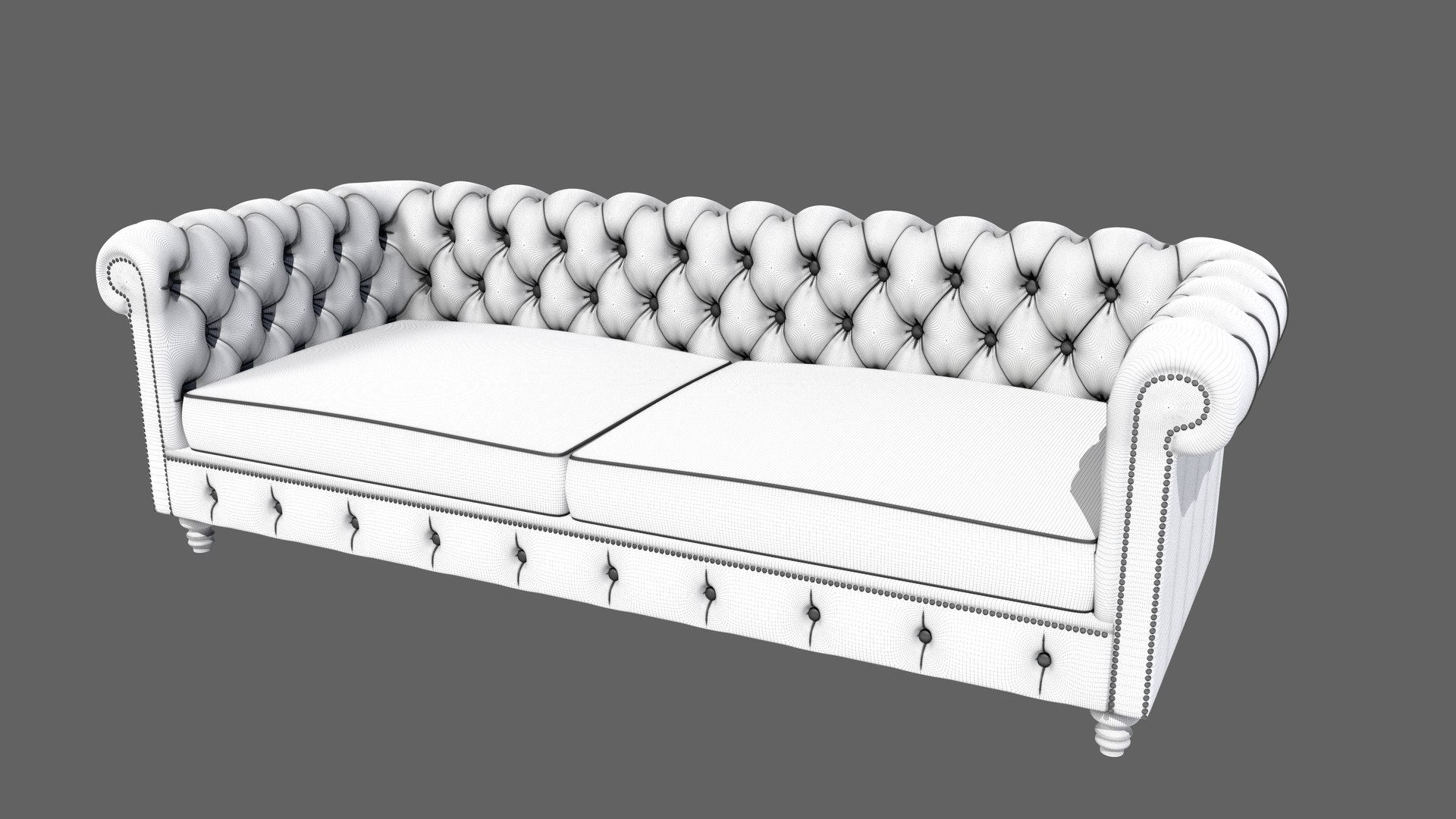 Chesterfield 3D Model - TurboSquid 1862950