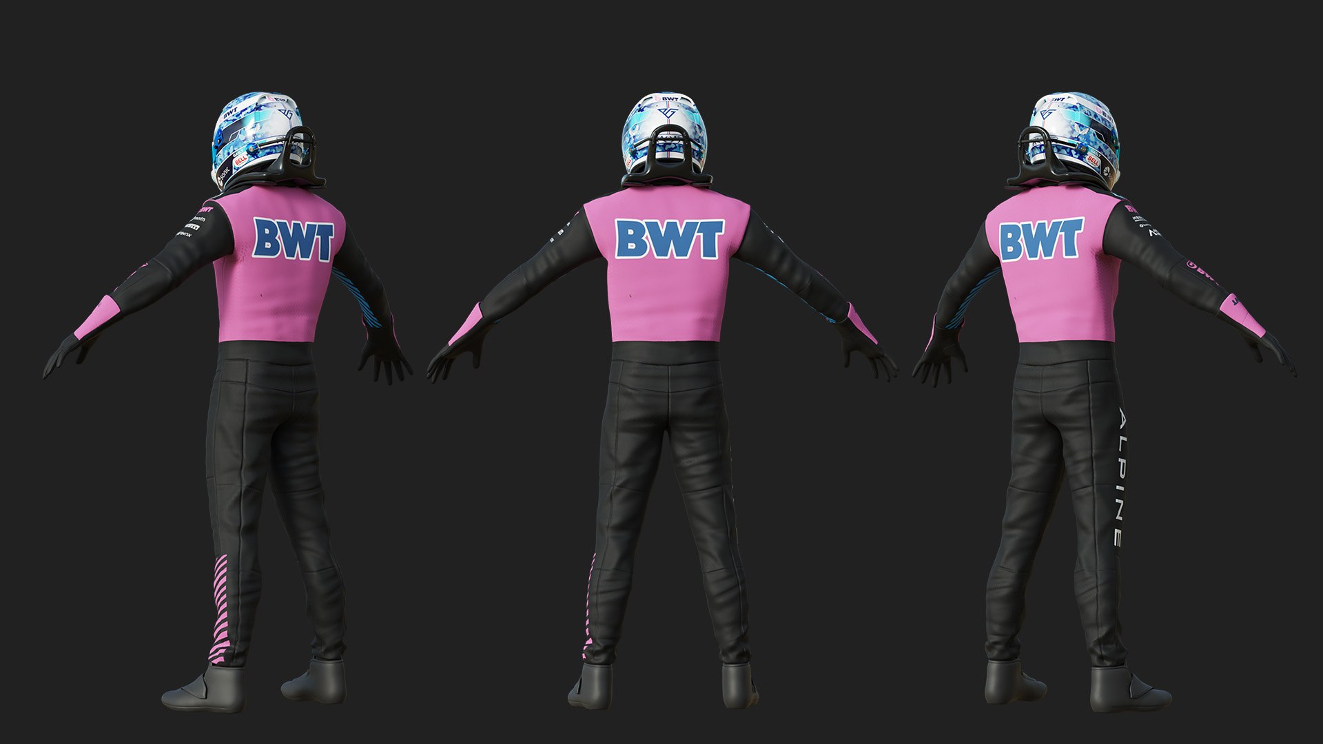 F1 Alpine Racing Suit 2025 Model - TurboSquid 2383728