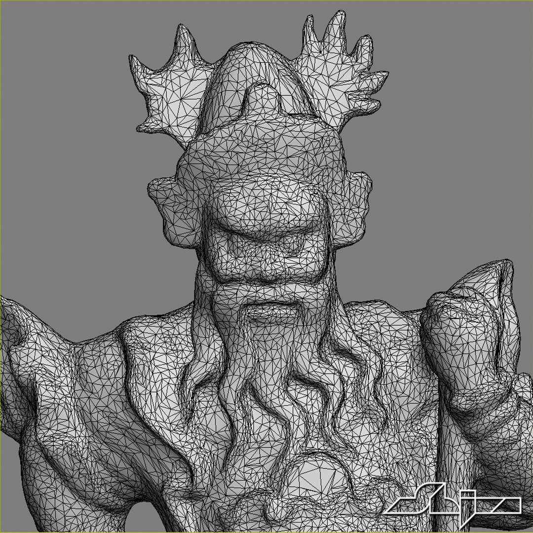 3d Thailand Statuette Guardian Guard