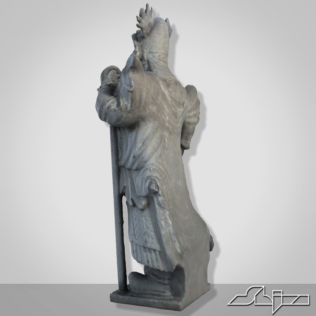 3d Thailand Statuette Guardian Guard