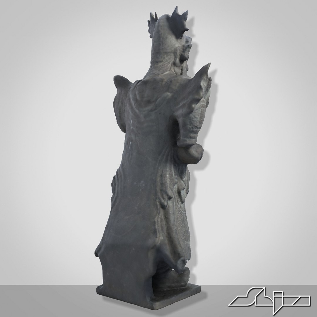 3d Thailand Statuette Guardian Guard