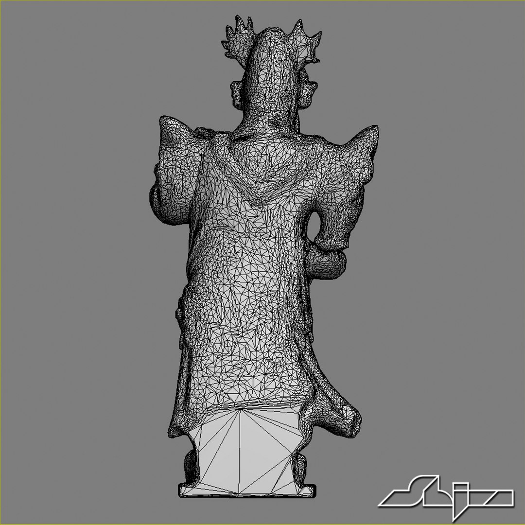 3d Thailand Statuette Guardian Guard