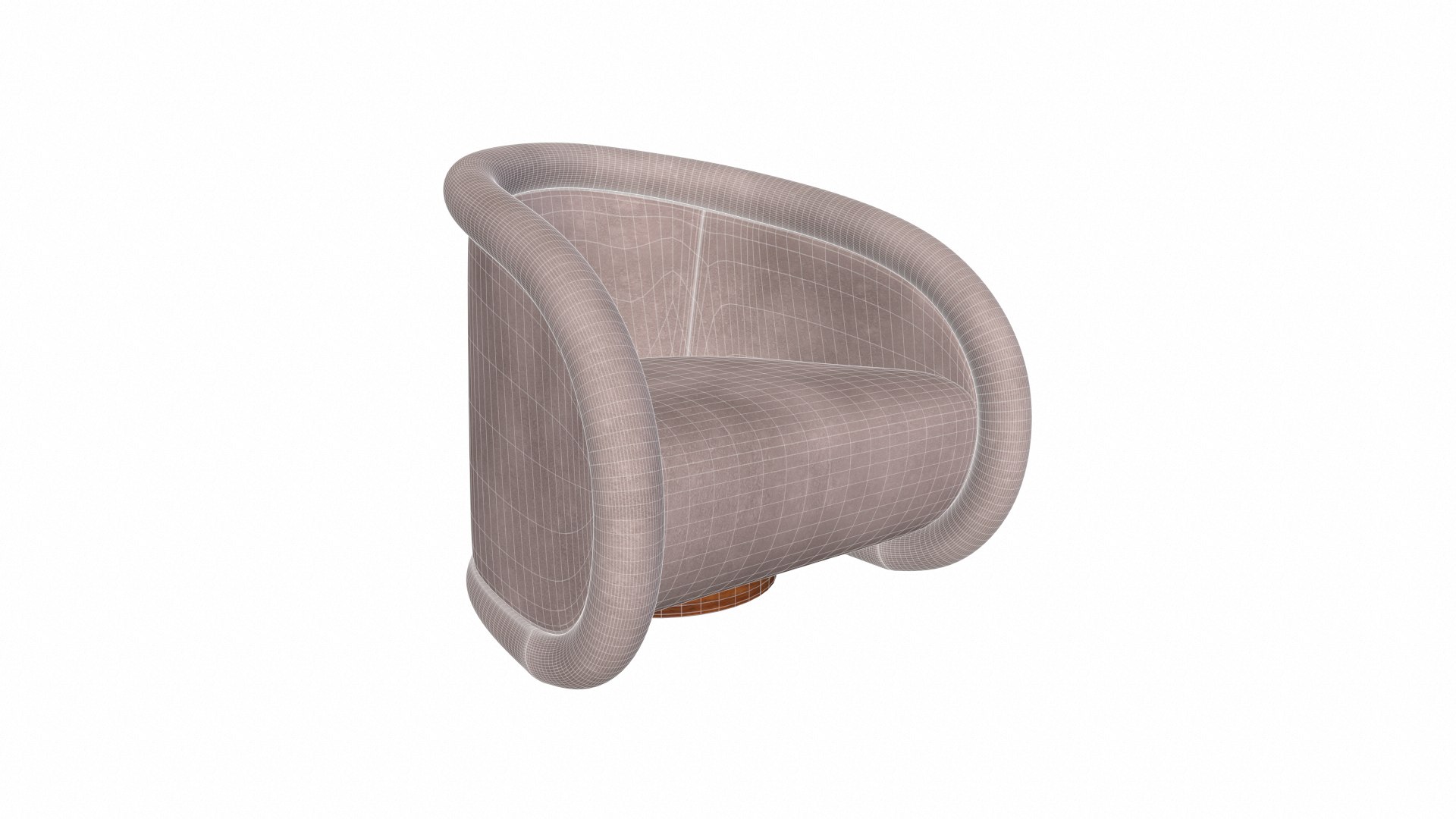 Modern Moucle Swivel Armchair 3d Model 3D - TurboSquid 2368723