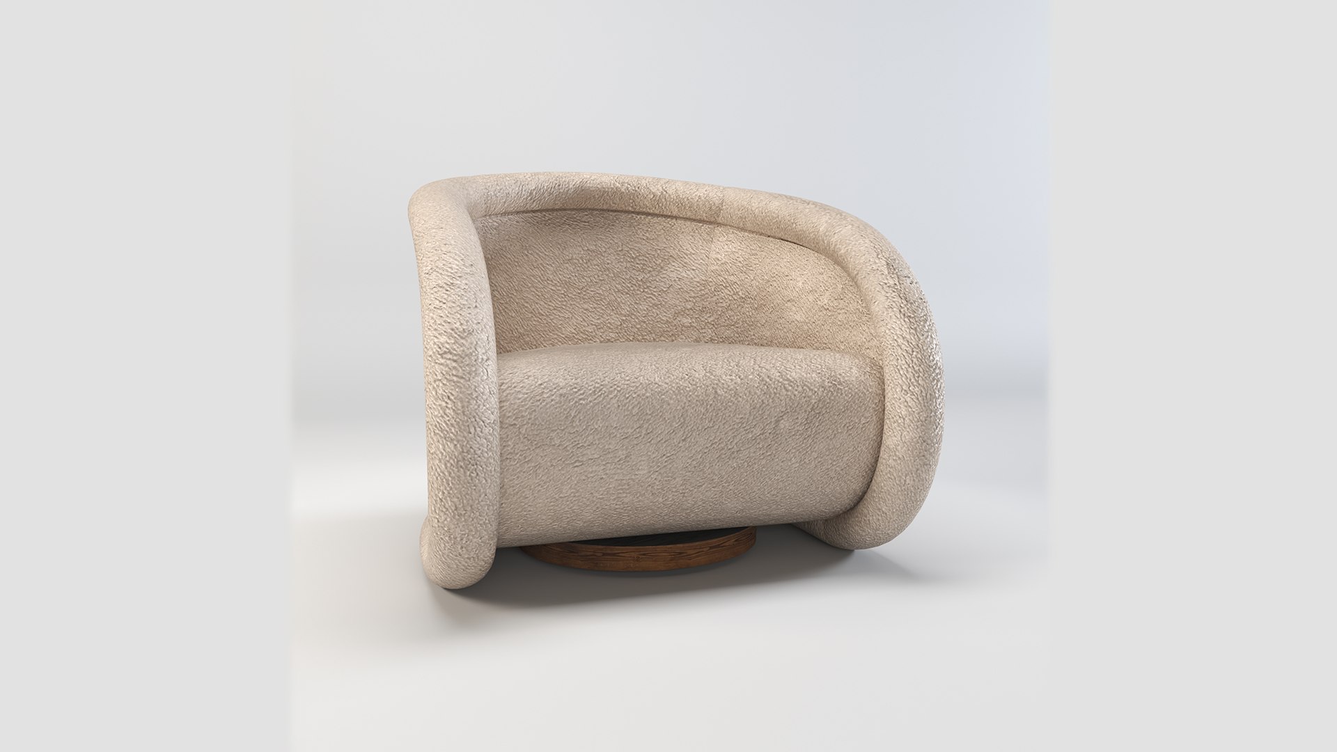 Modern Moucle Swivel Armchair 3d Model 3D - TurboSquid 2368723